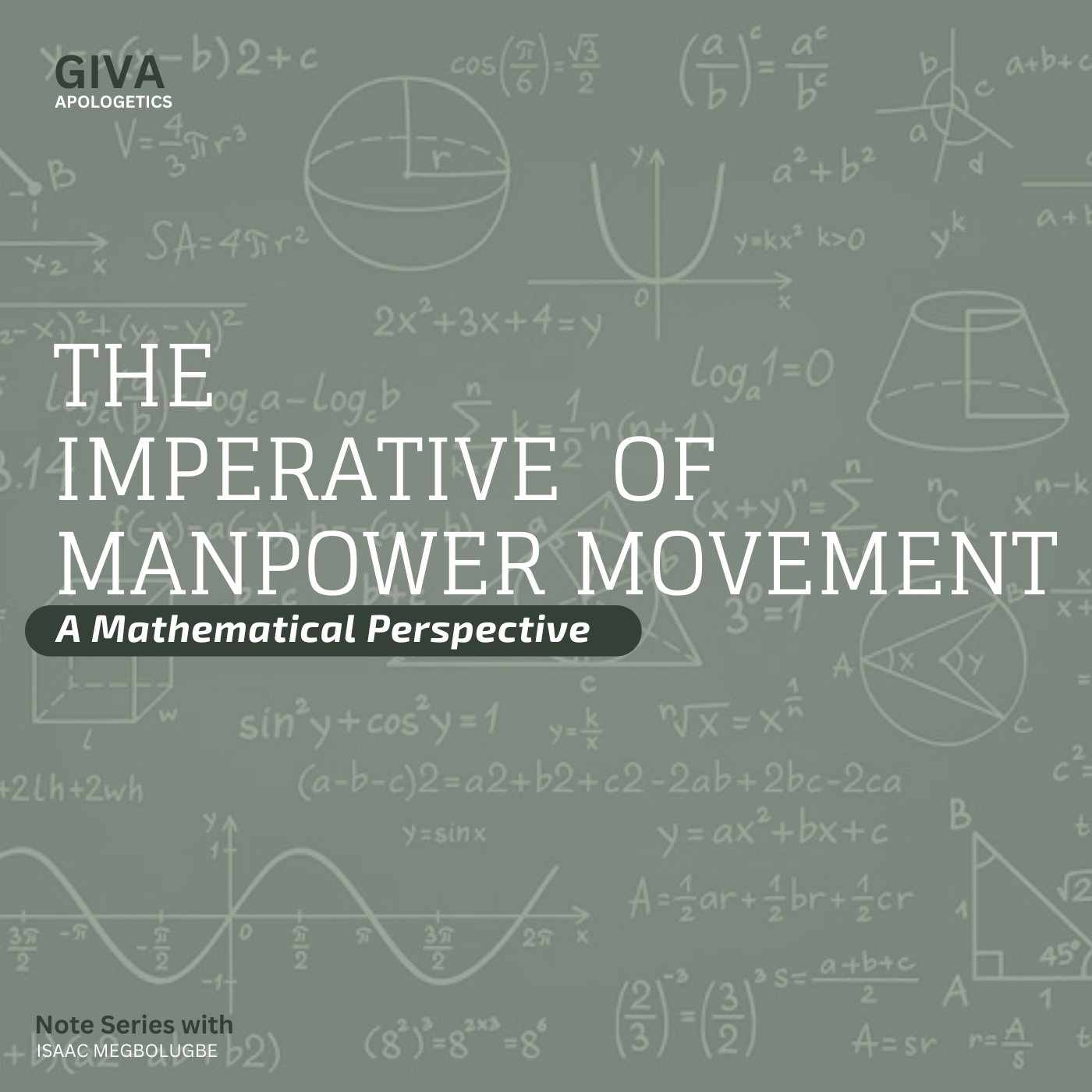 The Imperative of Manpower Development: A Mathematical Perspective ...